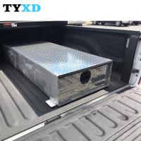 China Aluminum Diamond Plate Material Under Bed Truck Tool Box With Weather Tight Design for sale