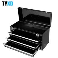 China Steel wear proof 3 Drawer Metal Tool Storage Box Heavy Duty Cold Rolled Steel Made for sale