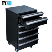 China Cold Rolled Steel Rolling Tool Cabinet , 2 Drawer Metal Tool Box for sale