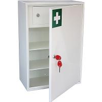 China Empty Metal First Aid Cabinet , Medical Storage Cabinet With Drawer for sale