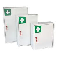China Empty Metal First Aid Cabinet , Medical Storage Cabinet With Drawer for sale