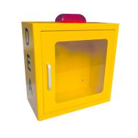 China Yellow Color Alarmed AED Defibrillator Cabinets With Strobe Light for sale