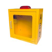 China Yellow Color Alarmed AED Defibrillator Cabinets With Strobe Light for sale