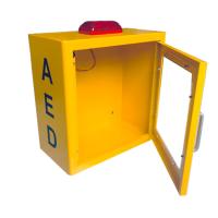 China Yellow Color Alarmed AED Defibrillator Cabinets With Strobe Light for sale