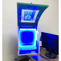 China CE Approved Curvy AED Wall Defibrillator Cabinet With LED Strip Ilumination for sale