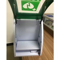 China CE Approved Curvy AED Wall Defibrillator Cabinet With LED Strip Ilumination for sale