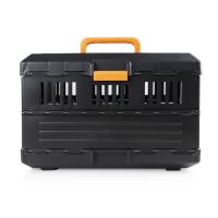 China Foldable Plastic Pet Travel Flight Carrier Portable Dog Crate 550mm 670mm for sale