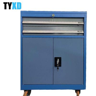 China Two Drawer Tool Cart Storage Toolbox Organizer Tool Chest for sale