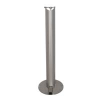 China Stainless Steel Round Tube Foot Pedal Active Sanitiser Dispenser Stand Universal Sanitizer Pedal Operated Stand for sale