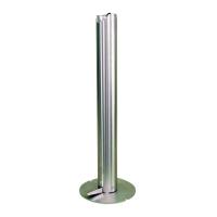 China Stainless Steel Round Tube Foot Pedal Active Sanitiser Dispenser Stand Universal Sanitizer Pedal Operated Stand for sale