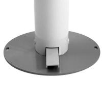 China Custom Logo Foot Pedal Activated Sanitiser Dispenser Stand Free Standing Foot Pump Sanitiser Stands for sale