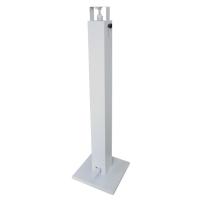 China Pedal Activated Metal Floor Standing Hand Sanitiser Disinfection Station for sale