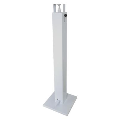 China Pedal Activated Metal Floor Standing Hand Sanitiser Disinfection Station for sale