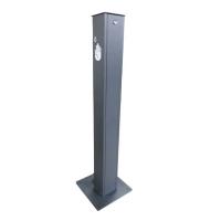 China Universal 1000ml Foot Pedal Operated Sanitiser Stand Refillable 1liter Hand Sanitizer Metal Stand With Drip Tray for sale