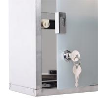 China Lockable Stainless Steel Wall Mounted First Aid Medicine Cabinet with 2 Shelves and Glass Door for sale