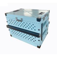 China Custom Medium Aluminum Folding Dog Kennel Box Collapsible 30 Inch 33 lbs for sale