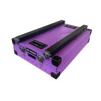 China Pet Medium Aluminum Collapsible Dog Box Metal Foldable Purple Color 30 Inch for sale