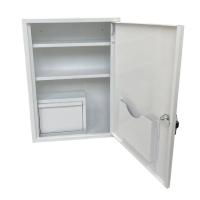 China Metal White First Aid Cabinet Public Workplace Wall Mount With Innner Box for sale
