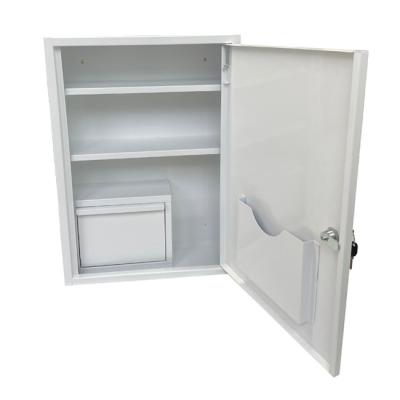 China Metal White First Aid Cabinet Public Workplace Wall Mount With Innner Box for sale