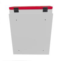 China Universal Red Curved Alarmed Wall Mount AED Cabinet For Illumination for sale