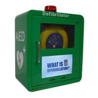China Metal Frame Wall Mounted AED Defibrillator Cabinet With Video Screen And Alarm System for sale