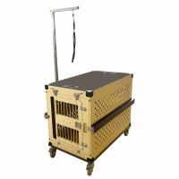 China Folding Aluminum Dog Box With Grooming Arm For Dog Show for sale