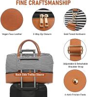 China Men'S Canvas Travel Duffel Bags Luggage Carry On Weekend Tote 16.2x14.5x8