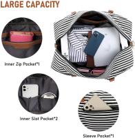China Men'S Canvas Travel Duffel Bags Luggage Carry On Weekend Tote 16.2x14.5x8
