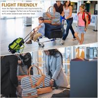 China Men'S Canvas Travel Duffel Bags Luggage Carry On Weekend Tote 16.2x14.5x8