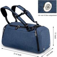 China Gym Weekender Oversized Travel Duffel Bag With Shoe Pouch Wet Pocket for sale