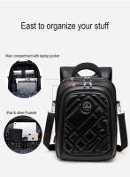 China Pu Leather Waterproof Custom Travel Backpack Purse Laptop USB For Man 42x32x14cm for sale