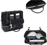 China Women'S Mens Leather Duffel Travel Bag  With Trolley Sleeve 17.3x14.5x8.3