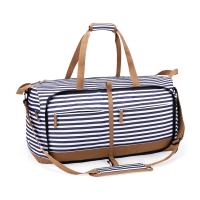 China Xxl 100l 60L Travel Foldable Duffel Bag Waterproof Blue Stripe 24.8X11.8X11