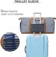 China Xxl 100l 60L Travel Foldable Duffel Bag Waterproof Blue Stripe 24.8X11.8X11