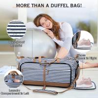 China Xxl 100l 60L Travel Foldable Duffel Bag Waterproof Blue Stripe 24.8X11.8X11