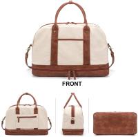 China Tote Duffel Travel Bag Water Resistant With Shoe Compartment 46X20X31CM for sale