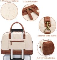 China Tote Duffel Travel Bag Water Resistant With Shoe Compartment 46X20X31CM for sale
