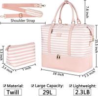 China Luxury Travel Duffel Bag Women Gear Gym Sleepover Shoulder 16X7.3X15.5 Inch for sale