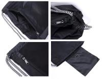 China Custom Logo Polyester Drawstring Custom Travel Backpack With Zipper Closure for sale