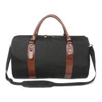 China 21X5.1X12 Inches Travel Duffel Bag , Overnight Black Durable Perfect Weekend Bag for sale