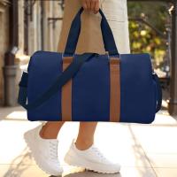 China 12OZ Mens Womens Canvas Overnight Bag , Large Custom Travel Bag for sale