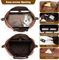China PU Leather Weekender Bag , Travel Duffel Bags With Shoe And Laptop Compartment for sale