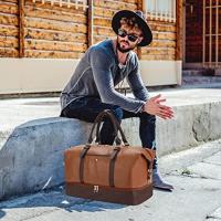China PU Leather Weekender Bag , Travel Duffel Bags With Shoe And Laptop Compartment for sale