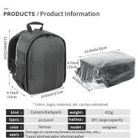 China DSLR/SLR Mirrorless Camera Custom Travel Backpack Waterproof Large Capacity Compatible for sale