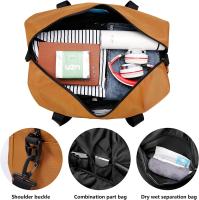 China Large capacity Gym Waterproof Duffel custom Travel Bag With Shoes Compartment Overnight for sale