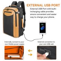 China Water Resistant Anti Theft Business Custom Travel Backpack with USB Charging Port for sale