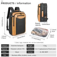 China Water Resistant Anti Theft Business Custom Travel Backpack with USB Charging Port for sale