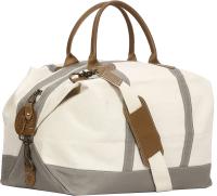 China Heavy Canvas Leather Custom Travel Bag With Detachable Shoulder Strap for sale