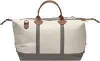 China Heavy Canvas Leather Custom Travel Bag With Detachable Shoulder Strap for sale