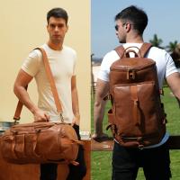 China Stylish Men Weekender Custom Travel Bag Customized PU leather Material for sale